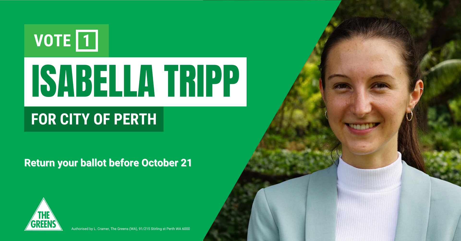 Isabella Tripp, Candidate for City of Perth
